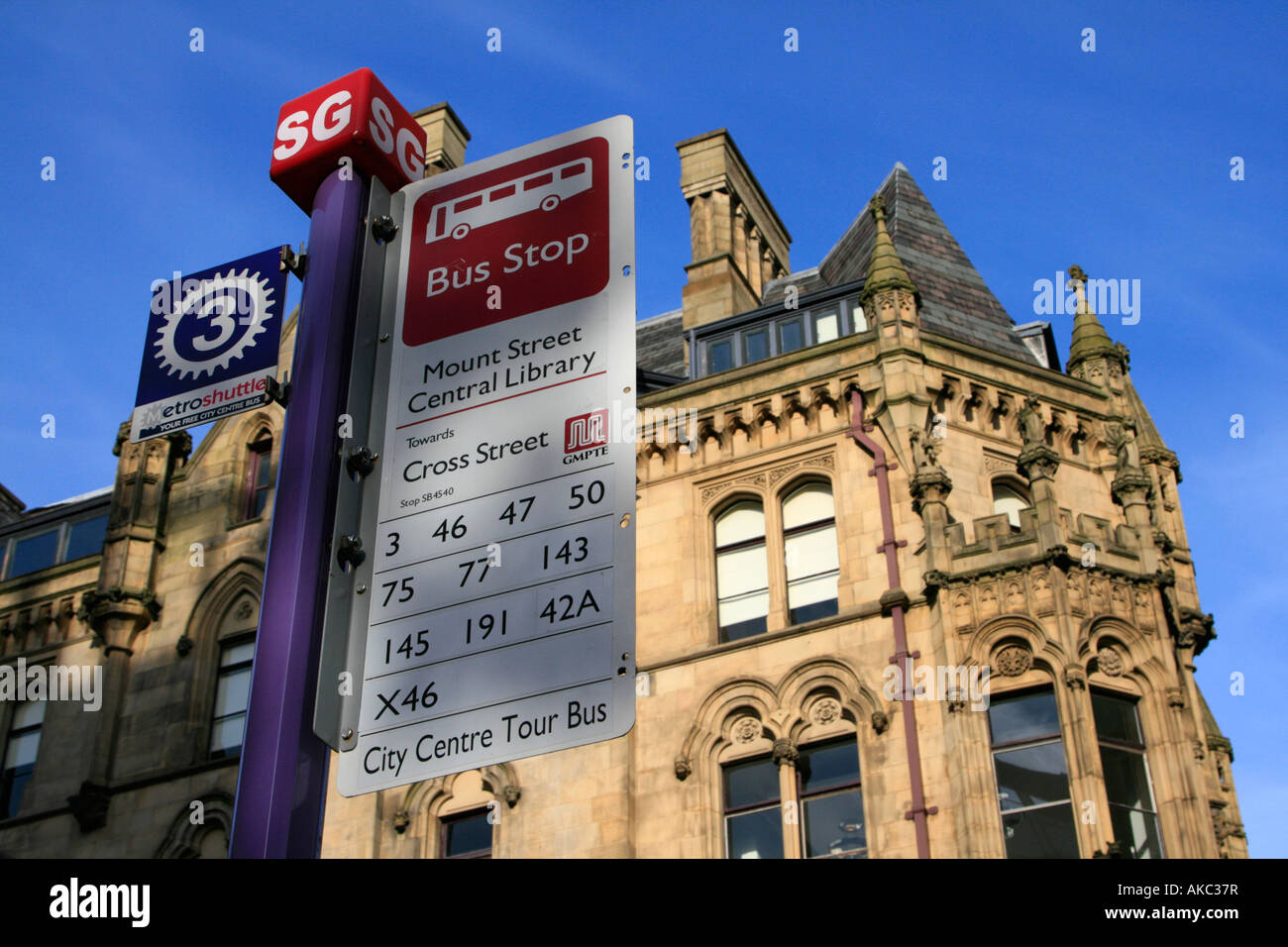mount street central library bus stop manchester city centre midland ...