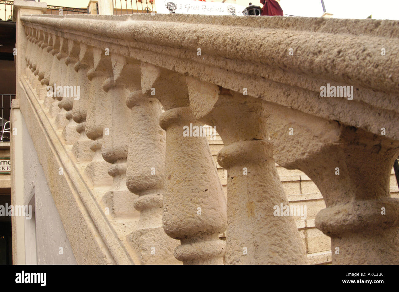 Greek revival stair railing Stock Photo - Alamy