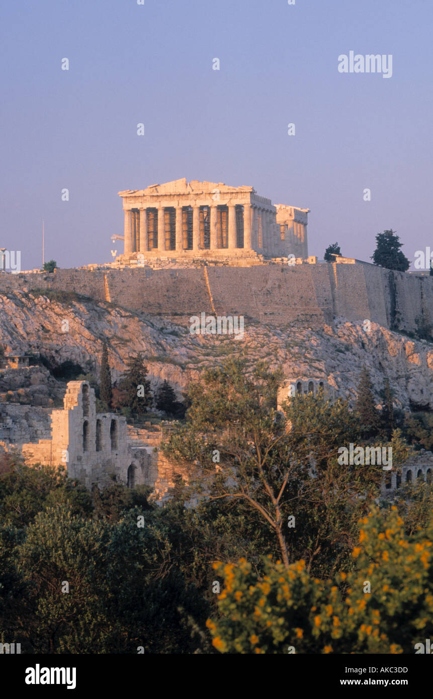Close up of Parthenon Acropolis Athens Greece Stock Photo - Alamy
