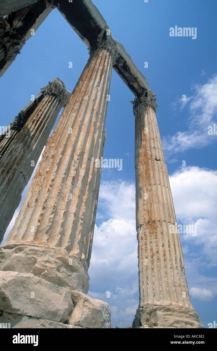 temple of Zeus Acropolis Athens Greece Stock Photo - Alamy