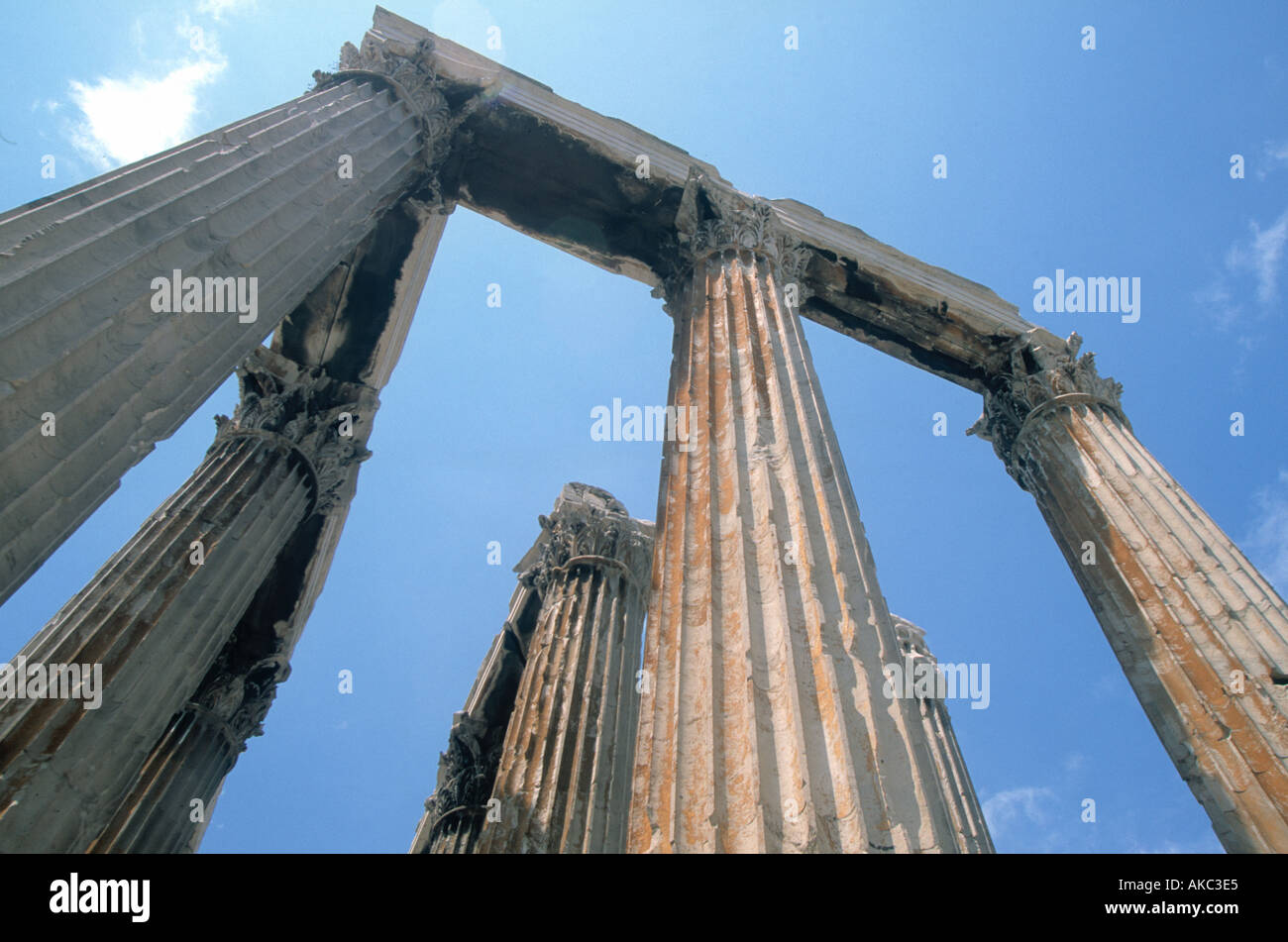 temple of Zeus Acropolis Athens Greece Stock Photo - Alamy