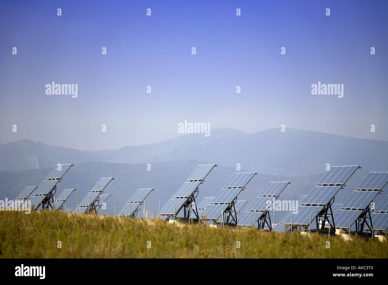 Solar Power Plant, Castilla La Mancha, Spain Stock Photo - Alamy