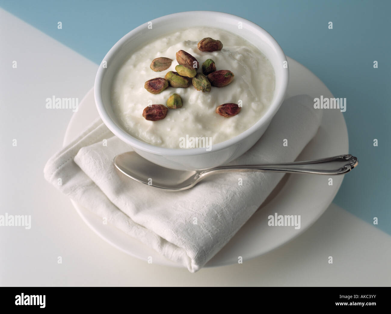 Individual bowl plain natural yogurt hi-res stock photography and ...