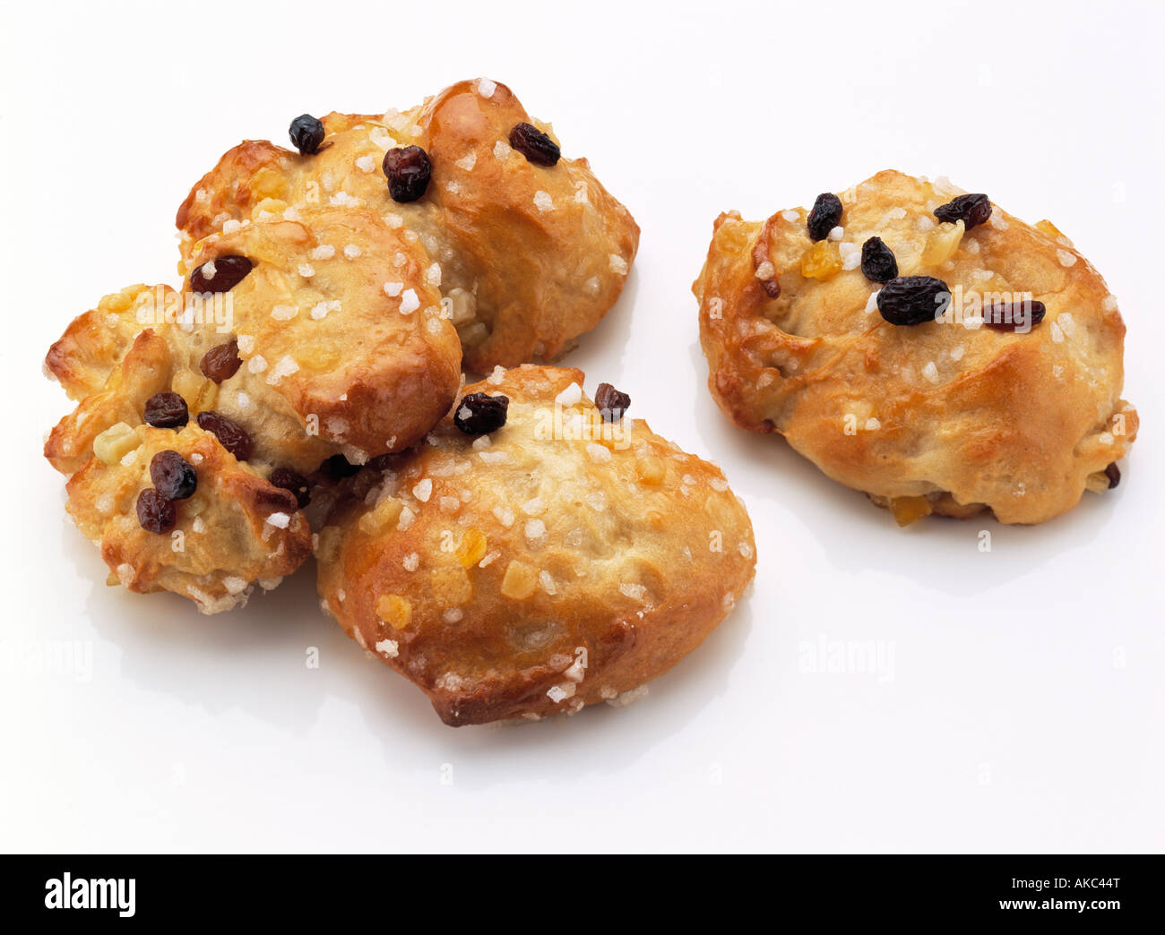 Traditional English Bath buns on a white background editorial food ...