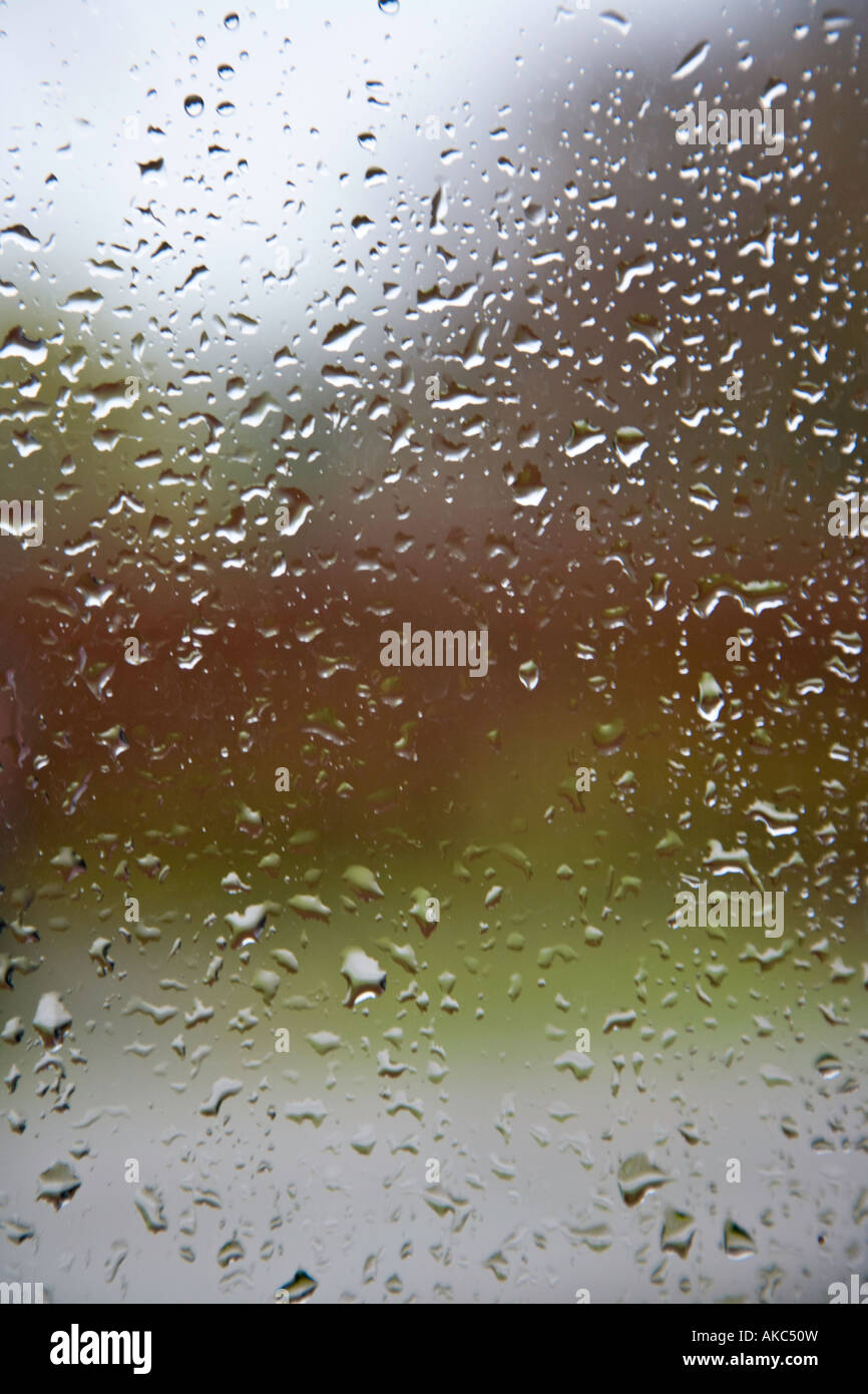 Raindrops on a window Stock Photo - Alamy