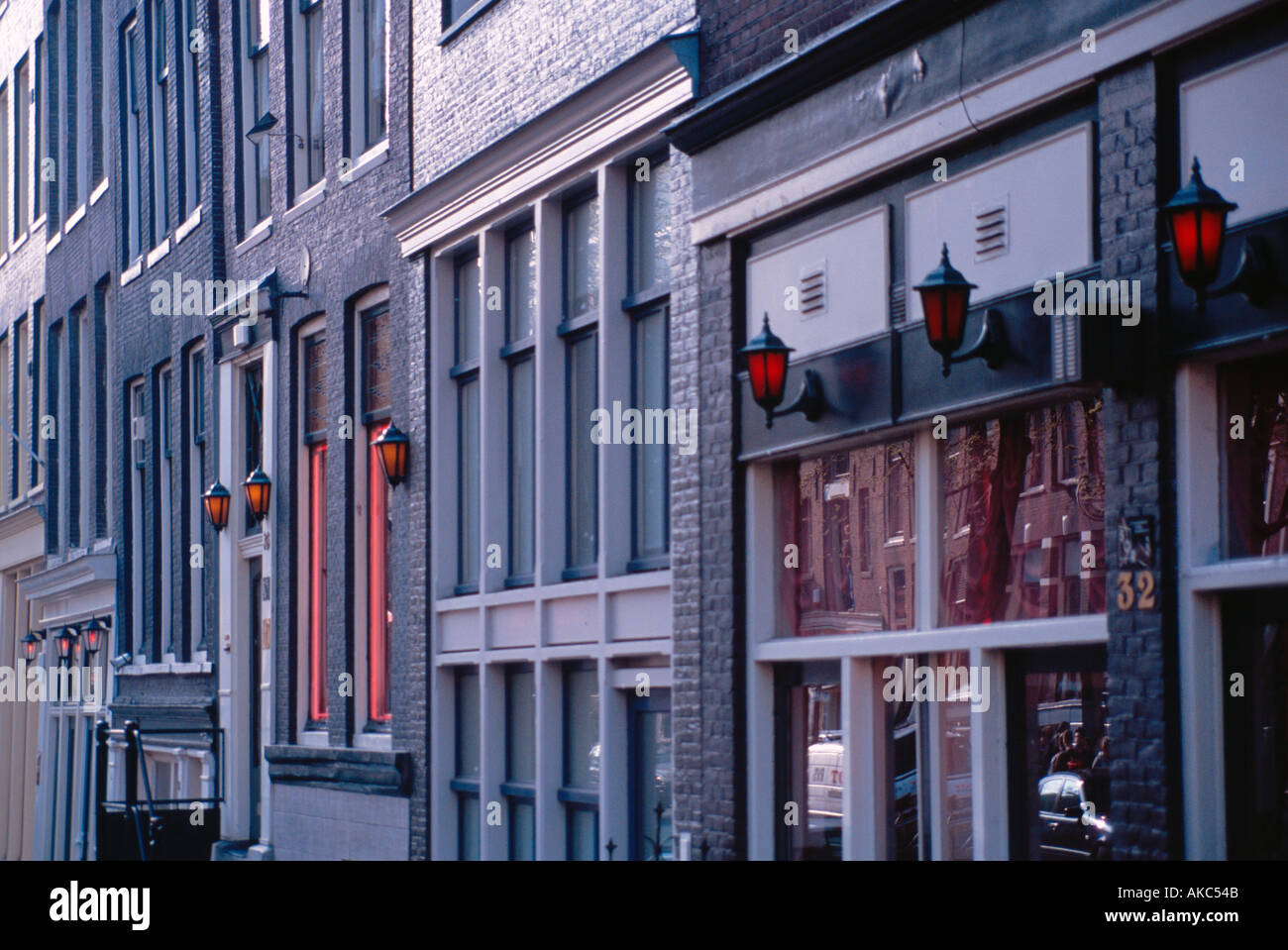 Red Lights in the Red Light Distict Amsterdam Holland Stock Photo - Alamy