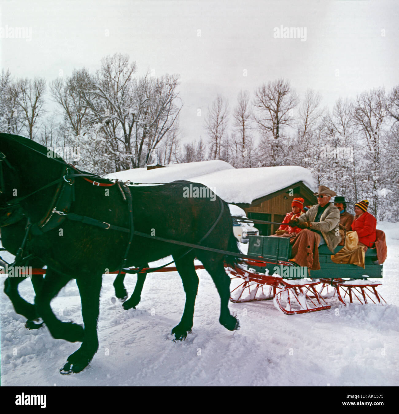 Sleigh riders hi-res stock photography and images - Alamy