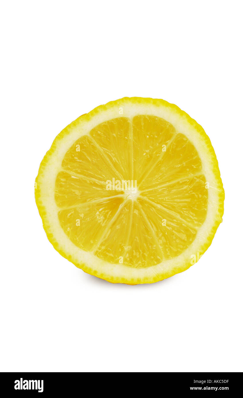 Half sliced lemon Stock Photo - Alamy