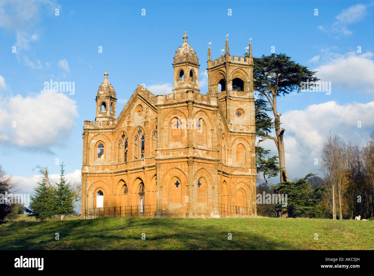 The Gothic Temple or Temple of Liberty, at Stowe Landscape Gardens ...