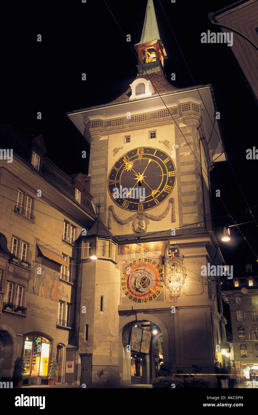 Switzerland Bern Clock Tower Stock Photo - Alamy