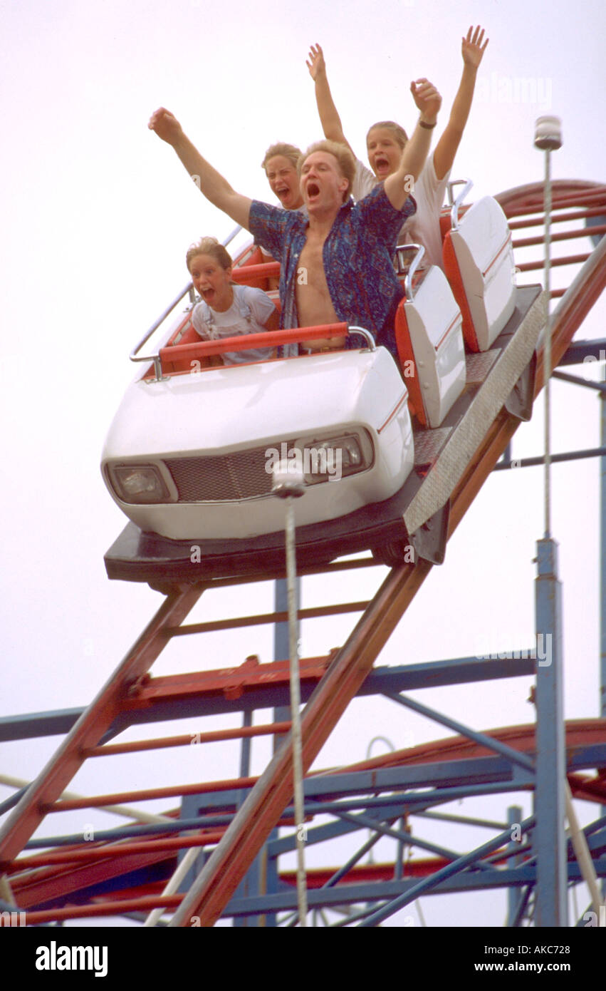 Screaming kids roller coaster hi-res stock photography and images - Alamy
