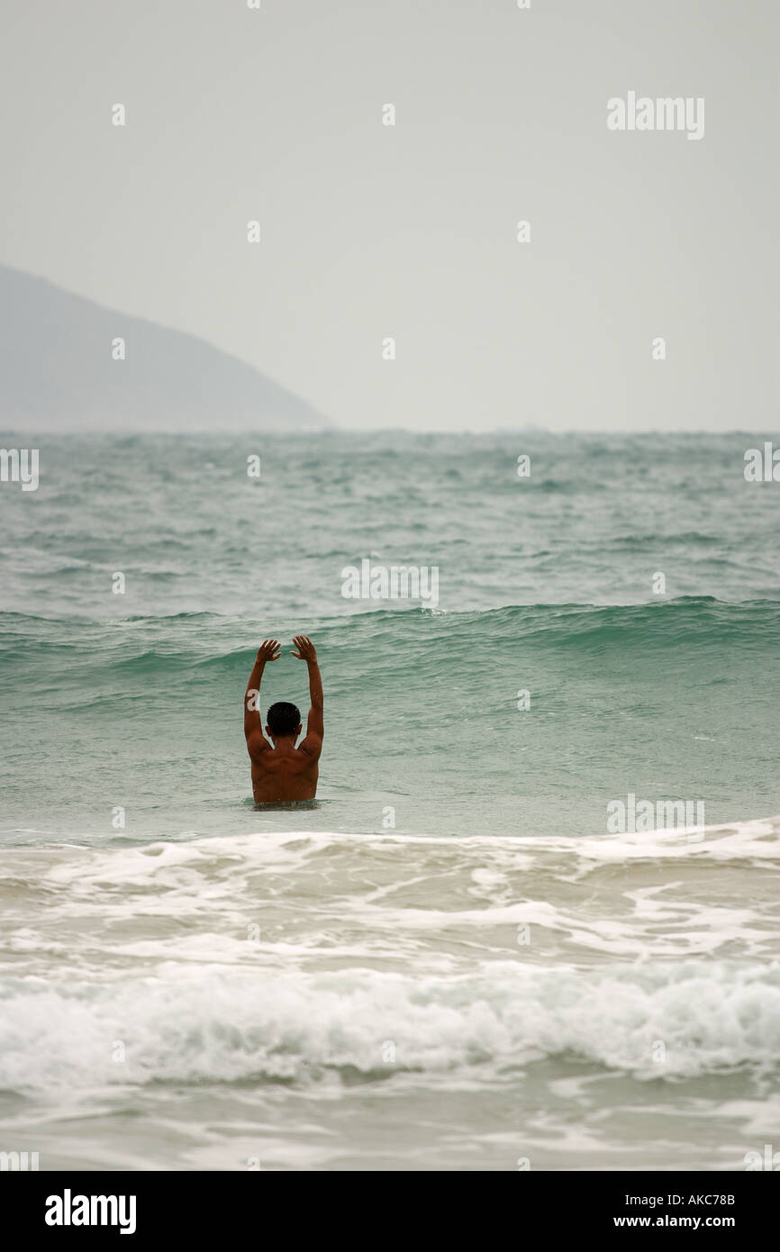 Surf Rider in fiji Stock Photo - Alamy