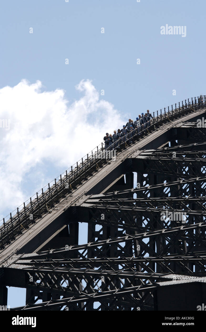 People climbing top of Sydney Harbor Bridge Stock Photo - Alamy