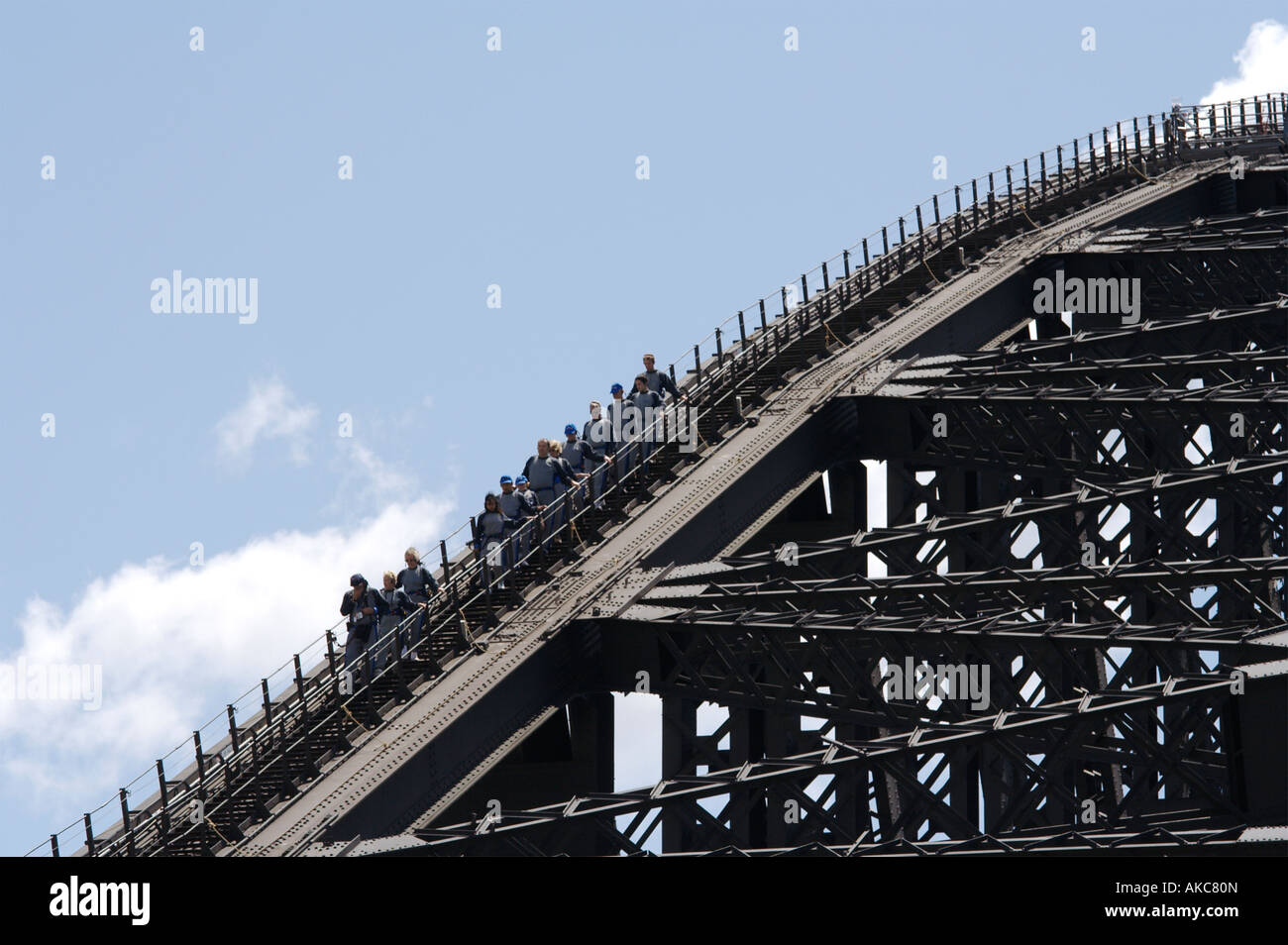 People climbing top of Sydney Harbor Bridge Stock Photo - Alamy