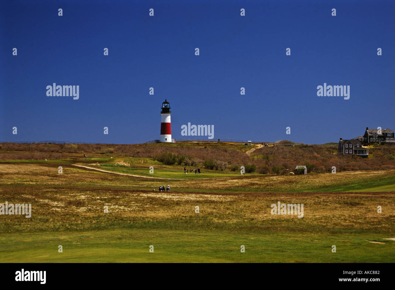 Sankaty Head Lighthouse, Nantucket, Massachusetts, United States Stock ...
