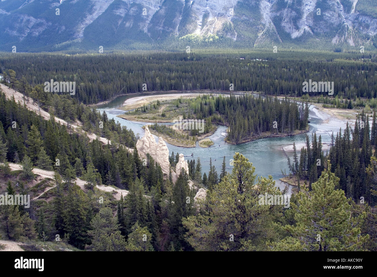 The Hoodoos, Banff, Alberta, Canada Stock Photo - Alamy