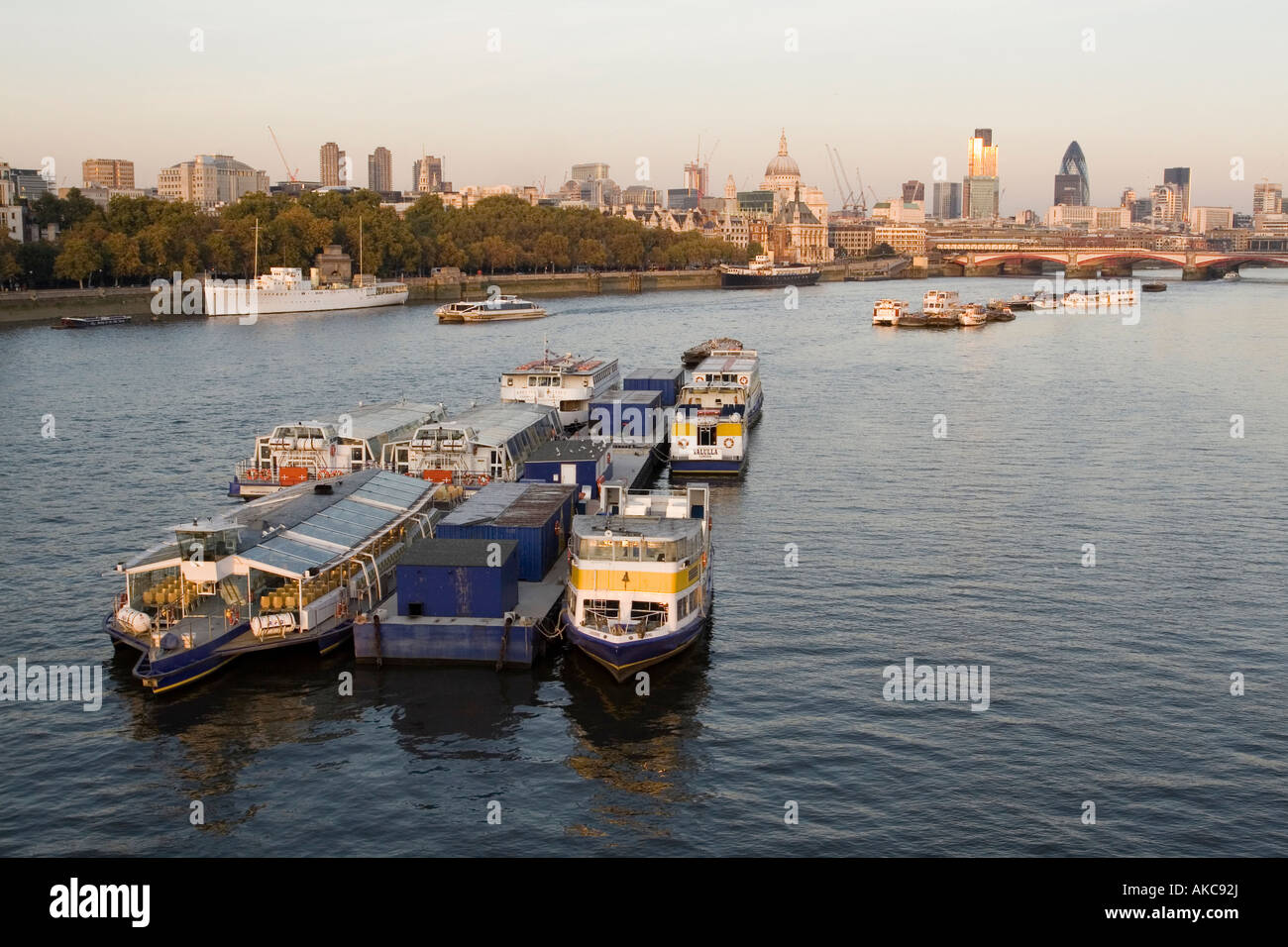 Boats on river Thames, London, UK Stock Photo - Alamy