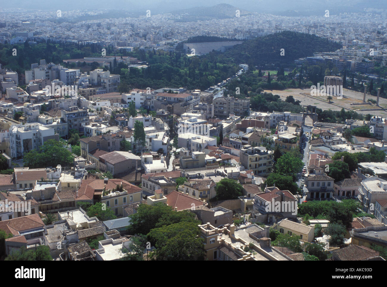 Aerial view of the acropolis in athens hi-res stock photography and ...