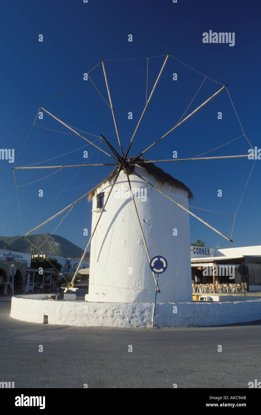 Windmill in parikia paros greece hi-res stock photography and images ...