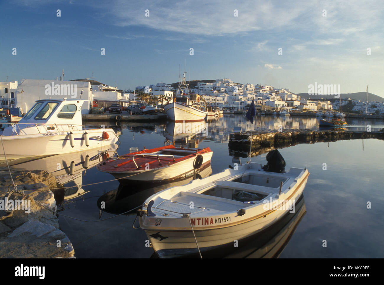 Naoussa town paros island hi-res stock photography and images - Alamy