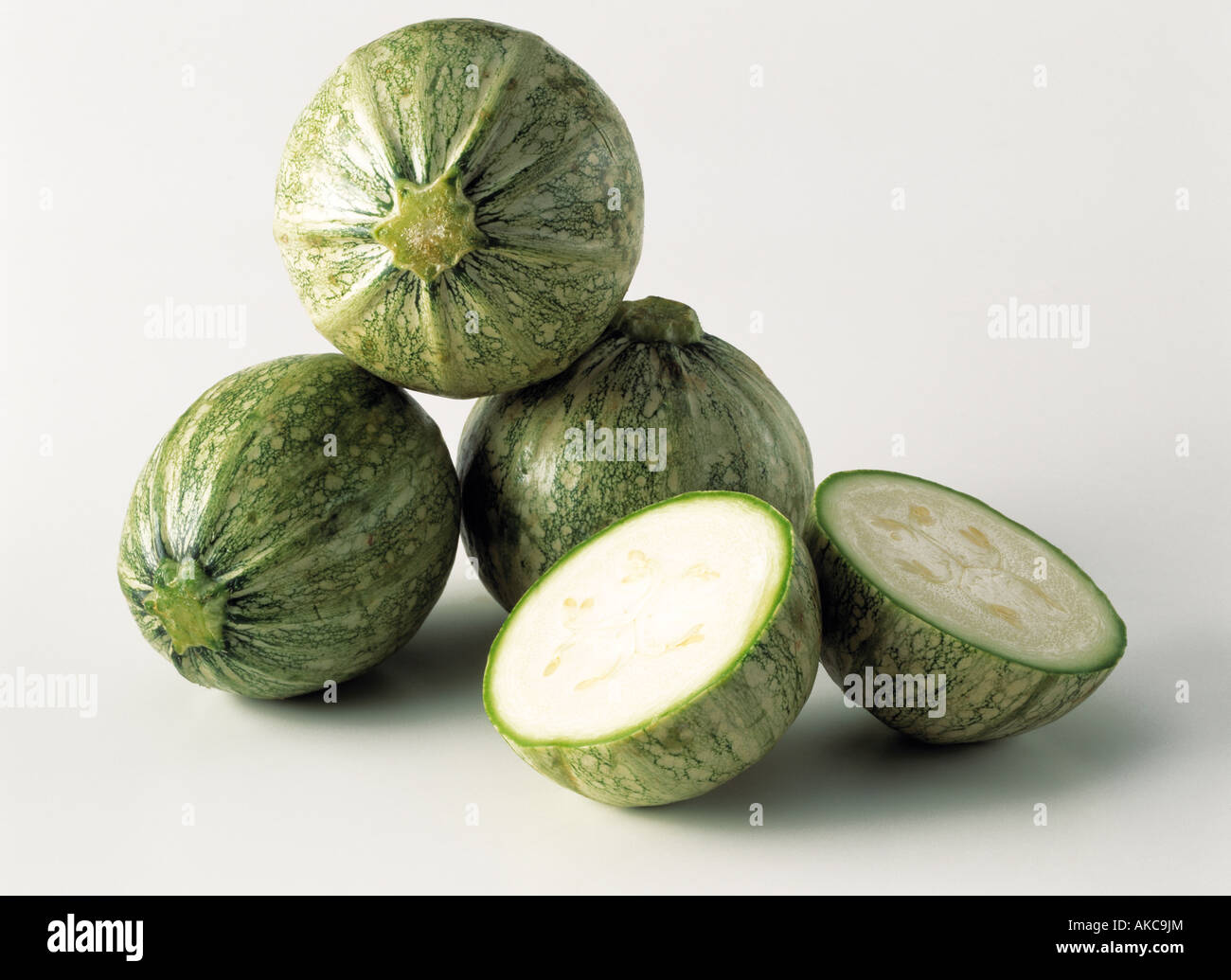 Still life of squashes on a white background vegetarian ingredients ...