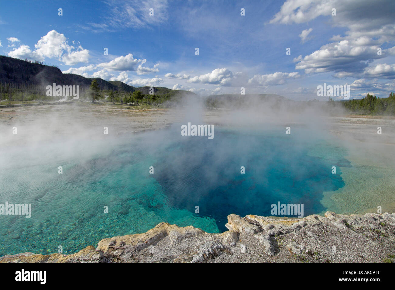 sapphire pool biscuit basin upper geyser basin yellowstone national ...