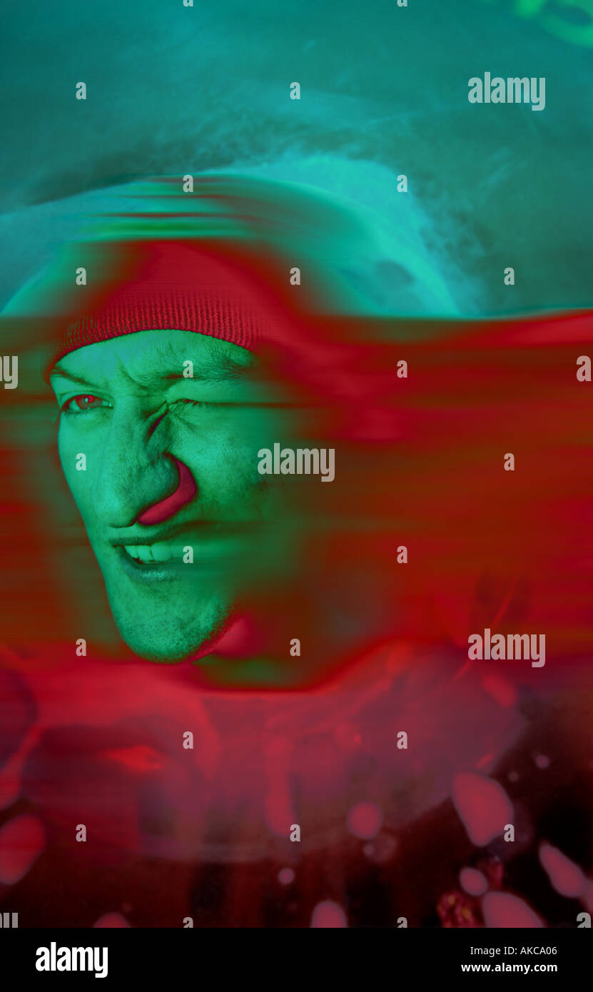 A man distorted Stock Photo - Alamy