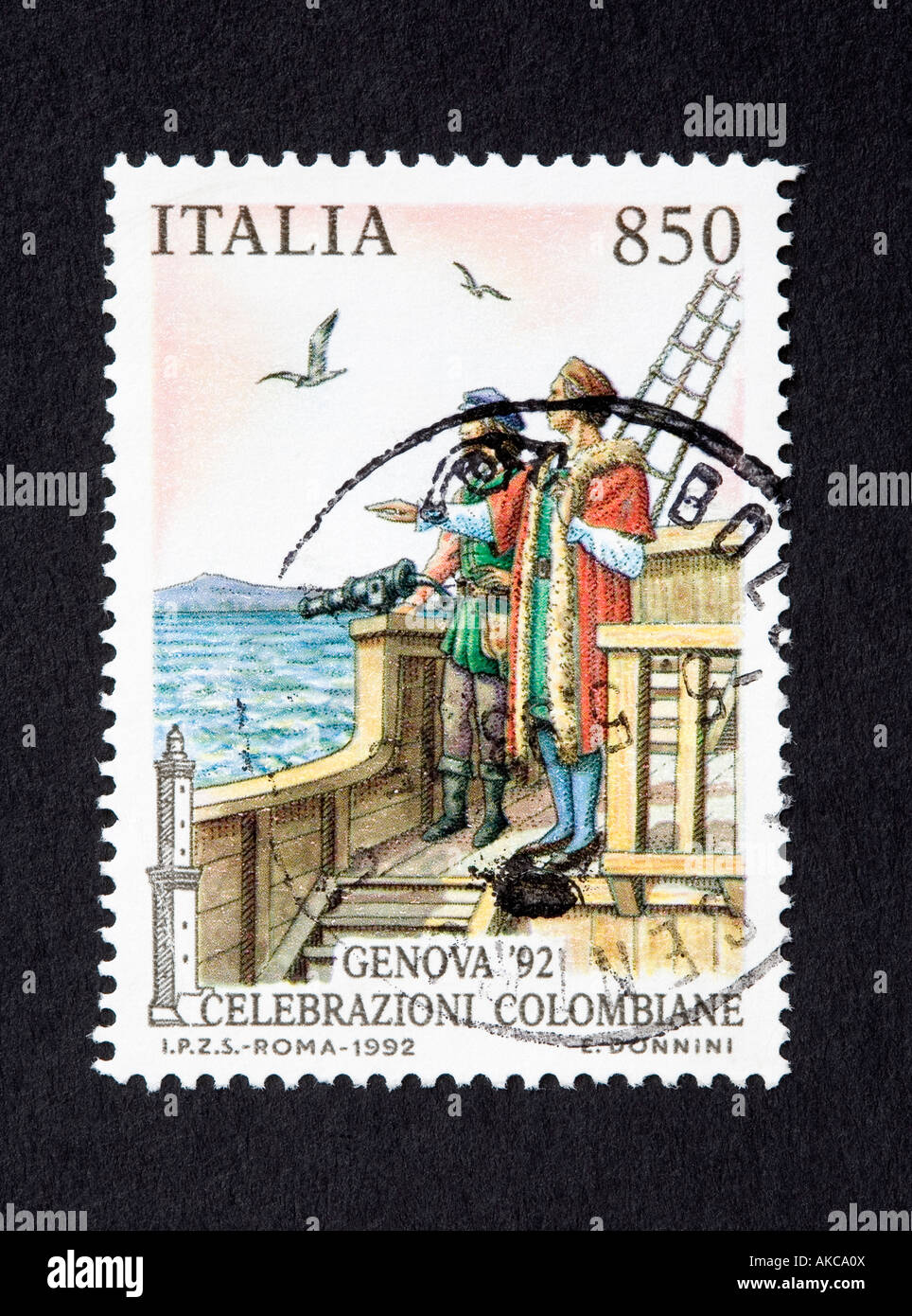 Italian postage stamp Stock Photo - Alamy