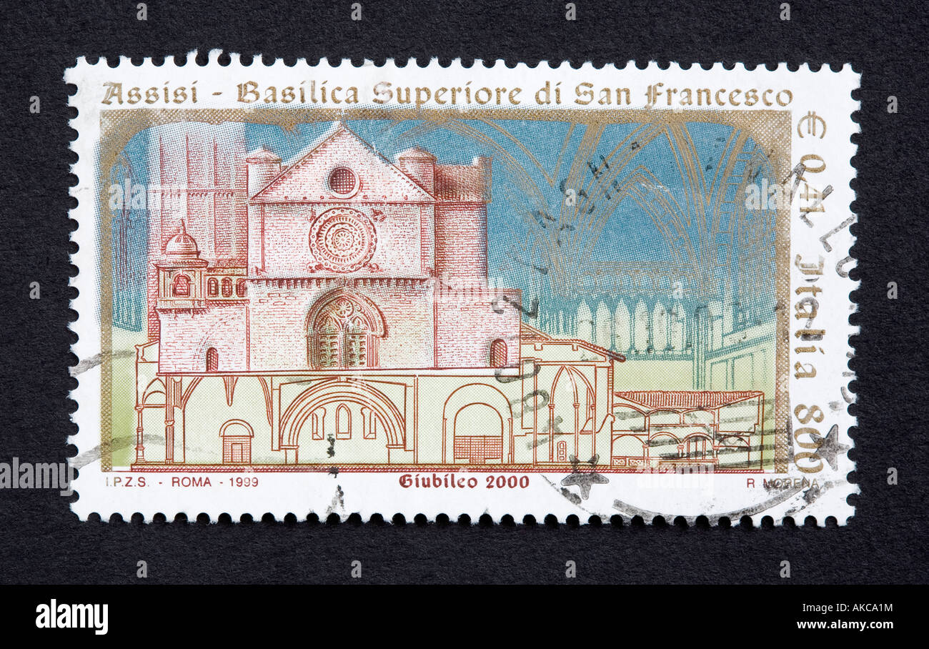 Italian postage stamp Stock Photo - Alamy