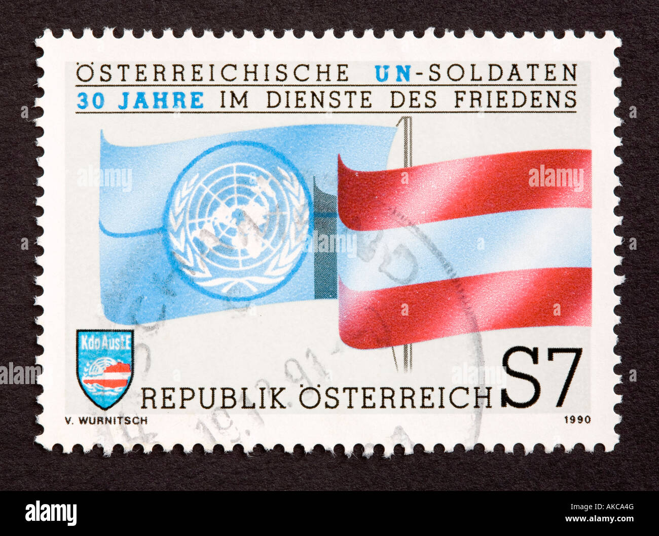Austrian postage stamp Stock Photo - Alamy