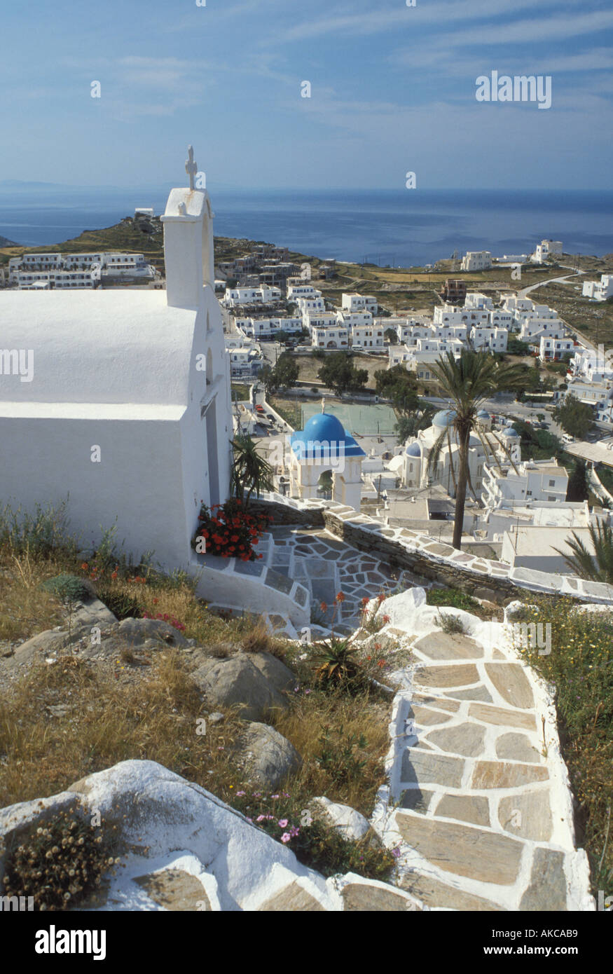 AJ18276, Ios, Greece, Greek Islands, Cyclades, Ormos, Europe Stock ...