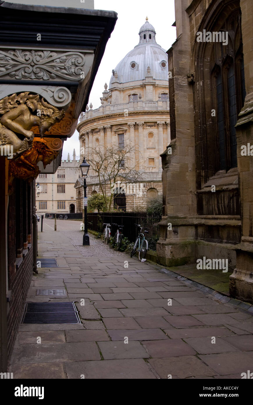 A view towards the Radcliffe Camera library building approaching from ...
