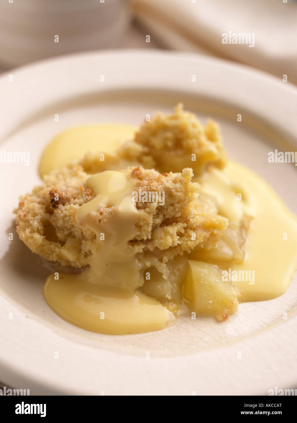 Apple Crumble And Custard