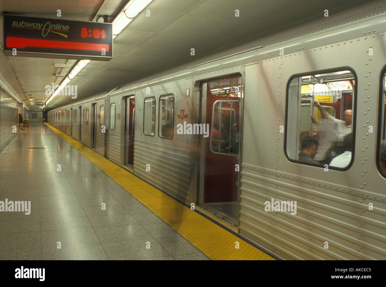 Inside toronto subway train hi-res stock photography and images - Alamy