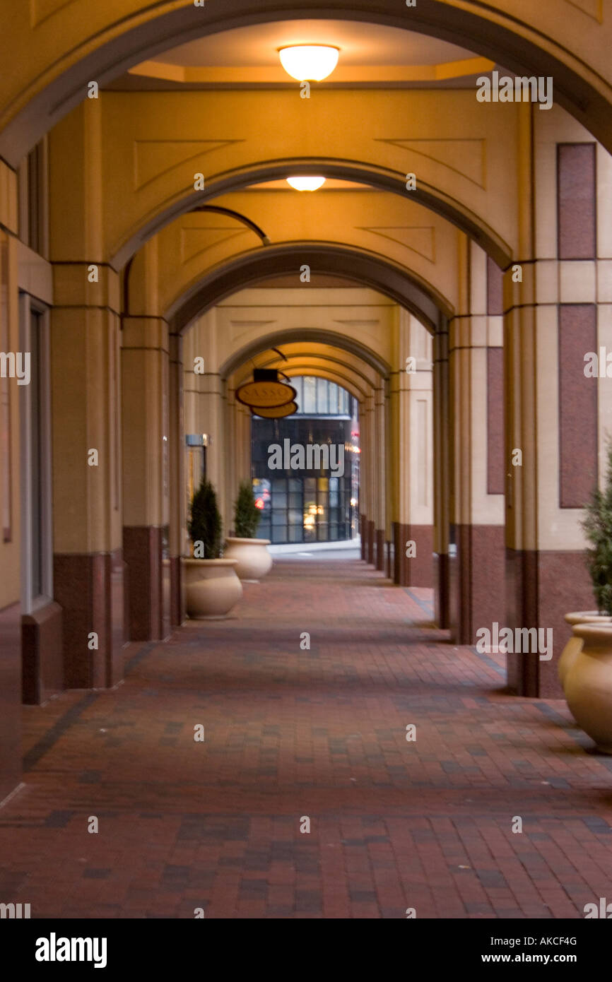 Archway in shopping mall, Boston Stock Photo - Alamy
