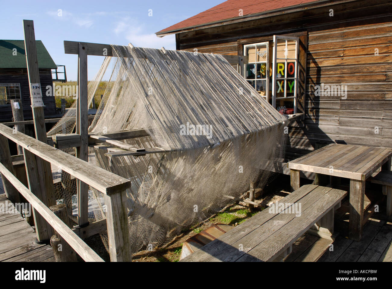 Leland Michigan Historic District also known as Fishtown Stock Photo ...