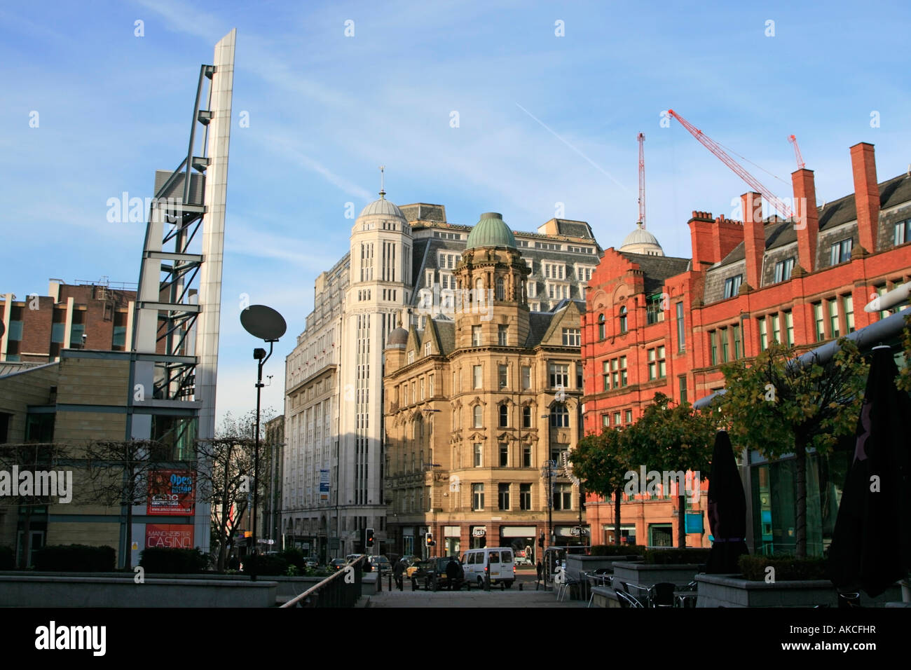 manchester city centre midland england uk gb europe Stock Photo - Alamy