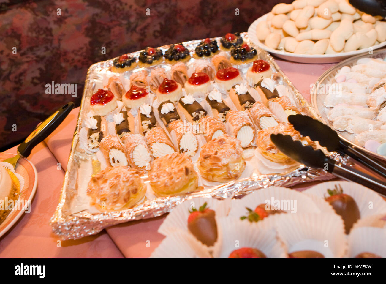 dessert pastries at a party Stock Photo - Alamy