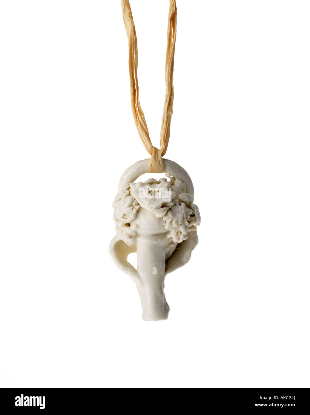 angel Christmas ornament hanging on raffia Stock Photo - Alamy
