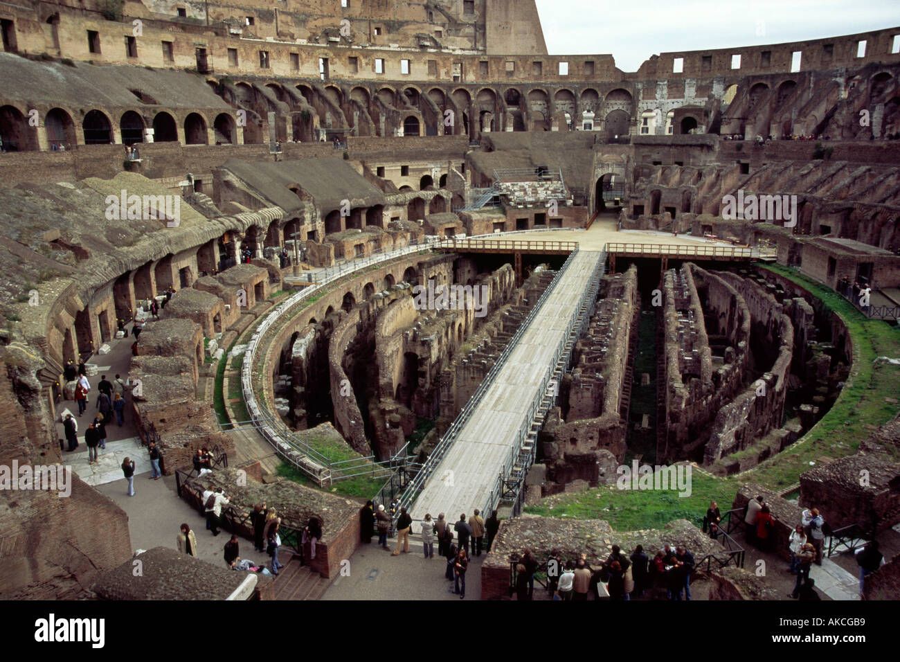 Interior of Colosseum Rome Stock Photo - Alamy