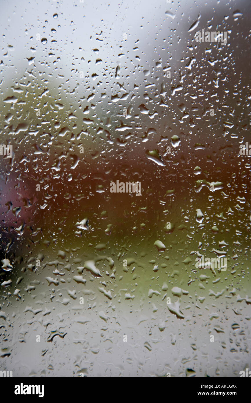 Raindrops on a window Stock Photo - Alamy