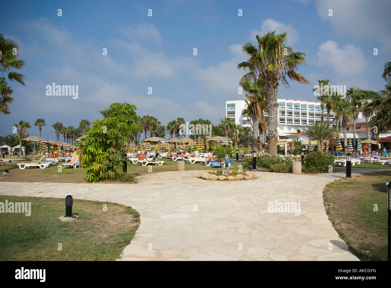 Riu Cypria Bay Hotel gardens Stock Photo - Alamy