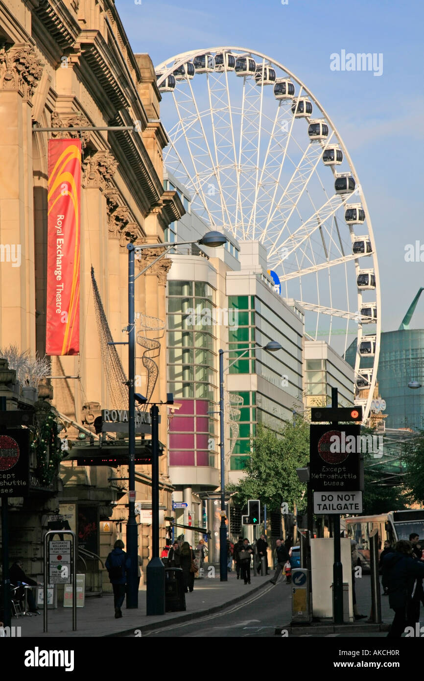 manchester ferris wheel or eye visitor ride attraction exchange square ...