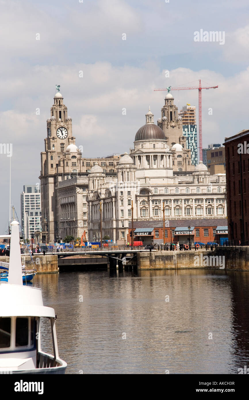 The Liver Building from the Albert Dock, Liverpool, England, United ...