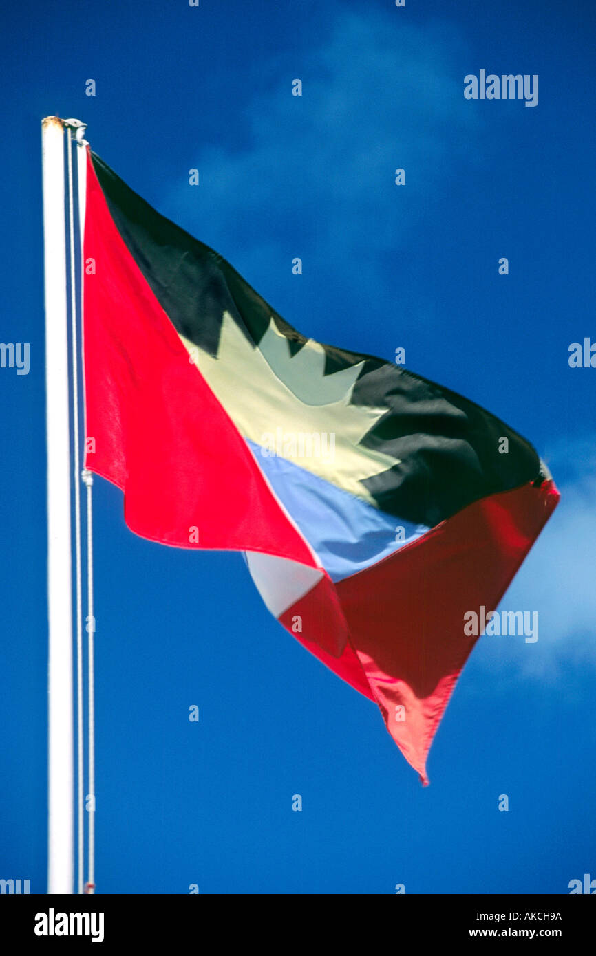 The Antiguan flag Stock Photo - Alamy