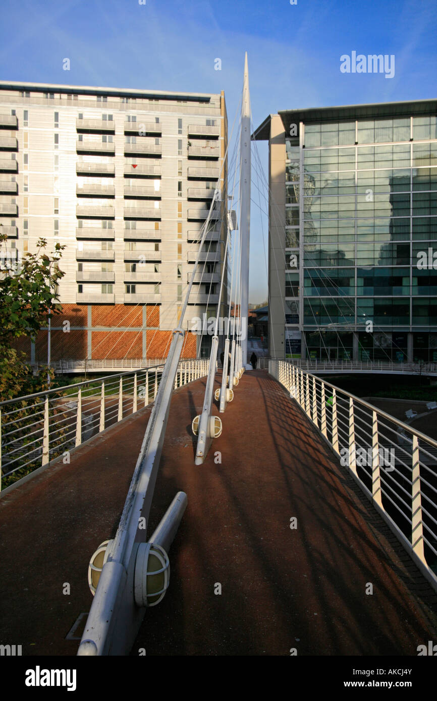 doctor santiago calatrava trinity footbridge chapel wharf manchester ...