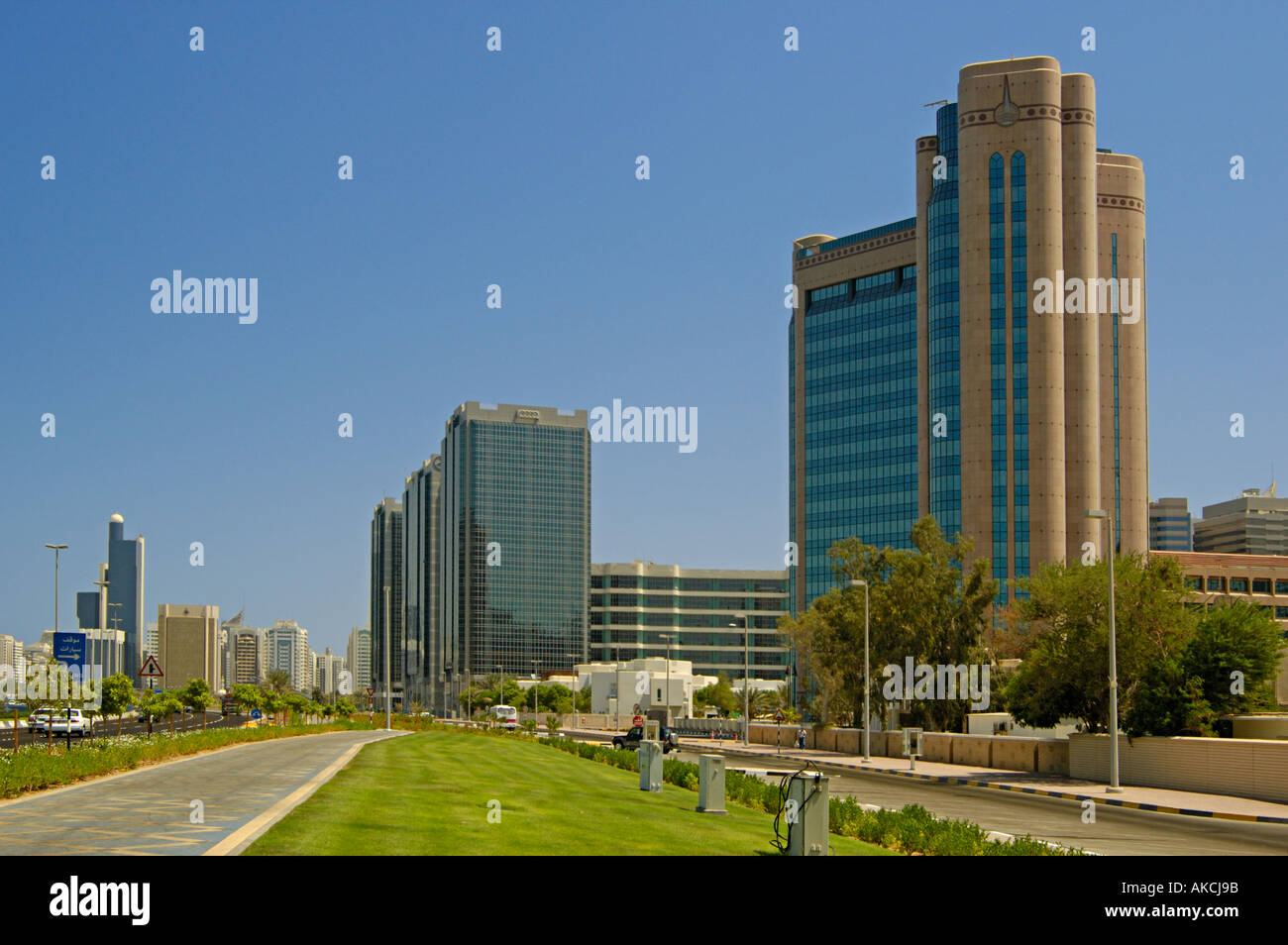 ADCO building on the Corniche Abu Dhabi UAE Stock Photo - Alamy