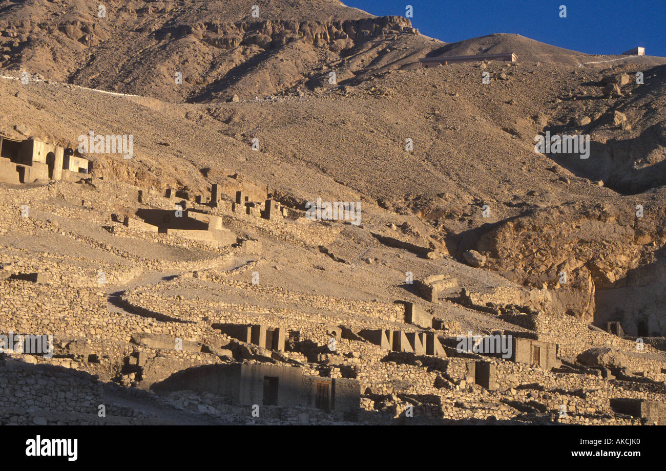 The workers village near the valley of the kings, Egypt Stock Photo - Alamy