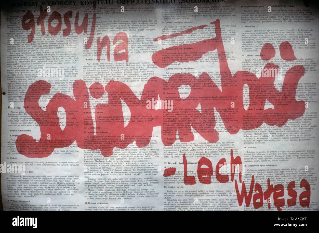 Solidarity poster poland hi-res stock photography and images - Alamy