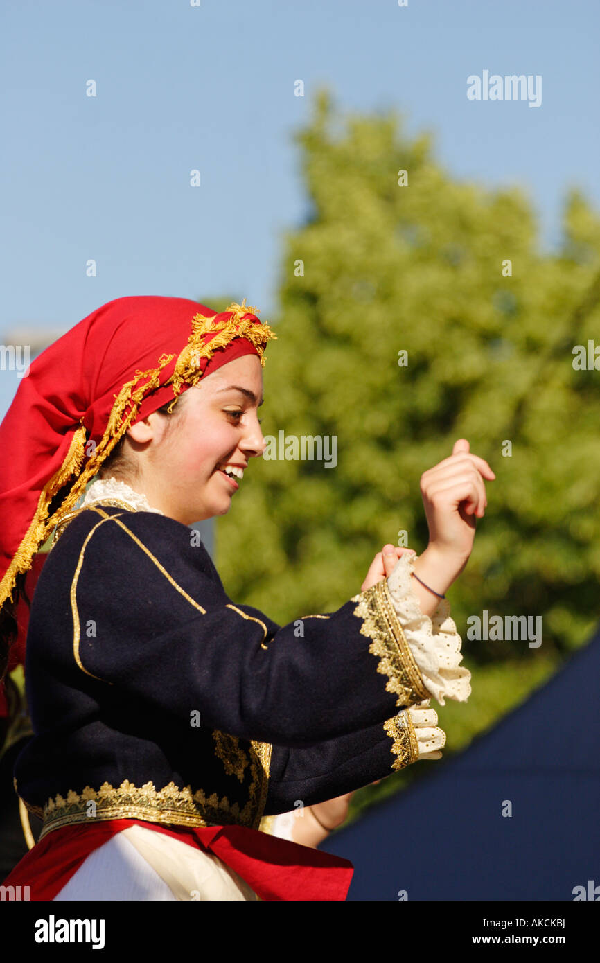 Greek girl dancing hi-res stock photography and images - Alamy